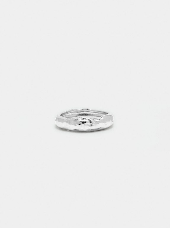 IRREGULAR RING - SILVER PLATED