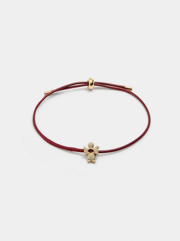 ADJUSTABLE BRACELET WITH ANGEL CHARM