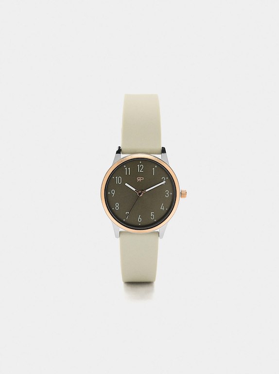 BICOLOR WATCH WITH SILICONE BRACELET