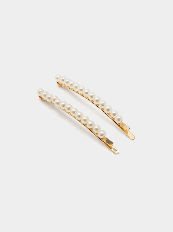 SET OF BOBBY PINS WITH PEARLS