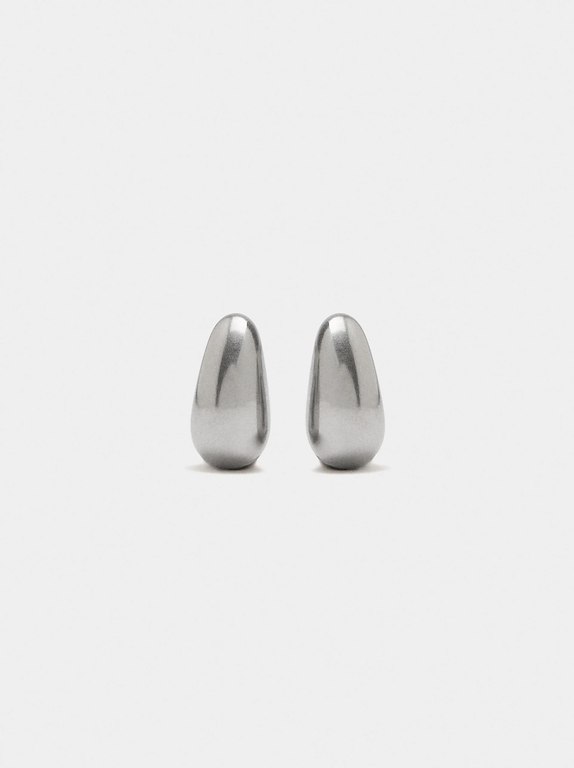 SHORT DROP EARRINGS - STAINLESS STEEL