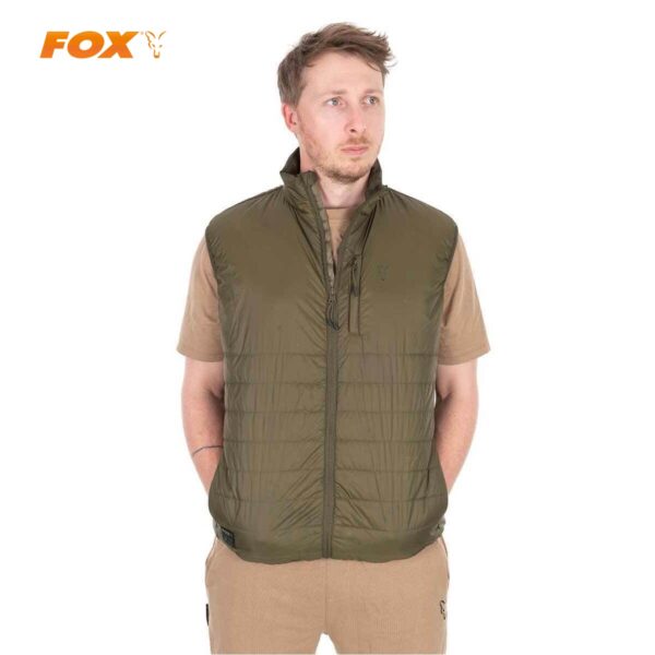 Fox Prsluk Olive quilted 100 Gilet