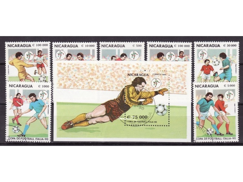 Nikaragva - Bl+ ser - fudbal - 1990.