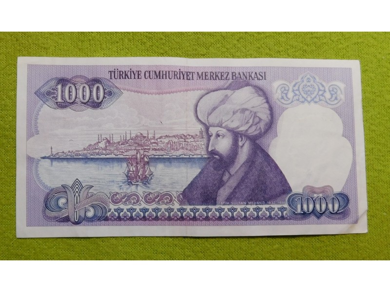 1000 lira 1970 Turska