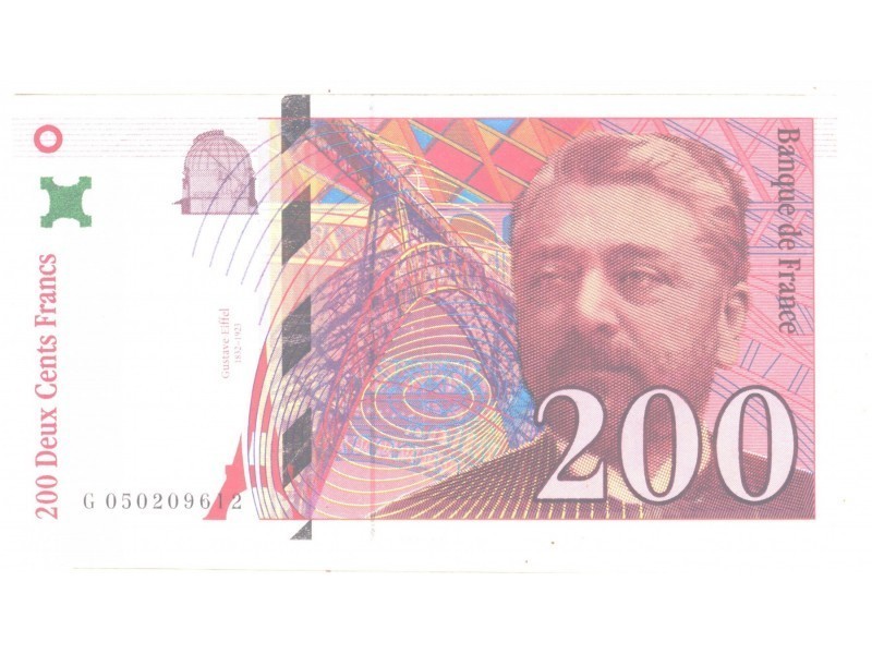 Francuska 200 francs 1997 aUNC-UNC