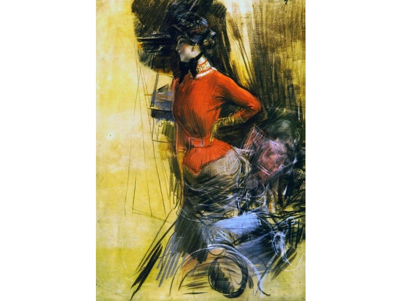 Dama u crvenom - Boldini