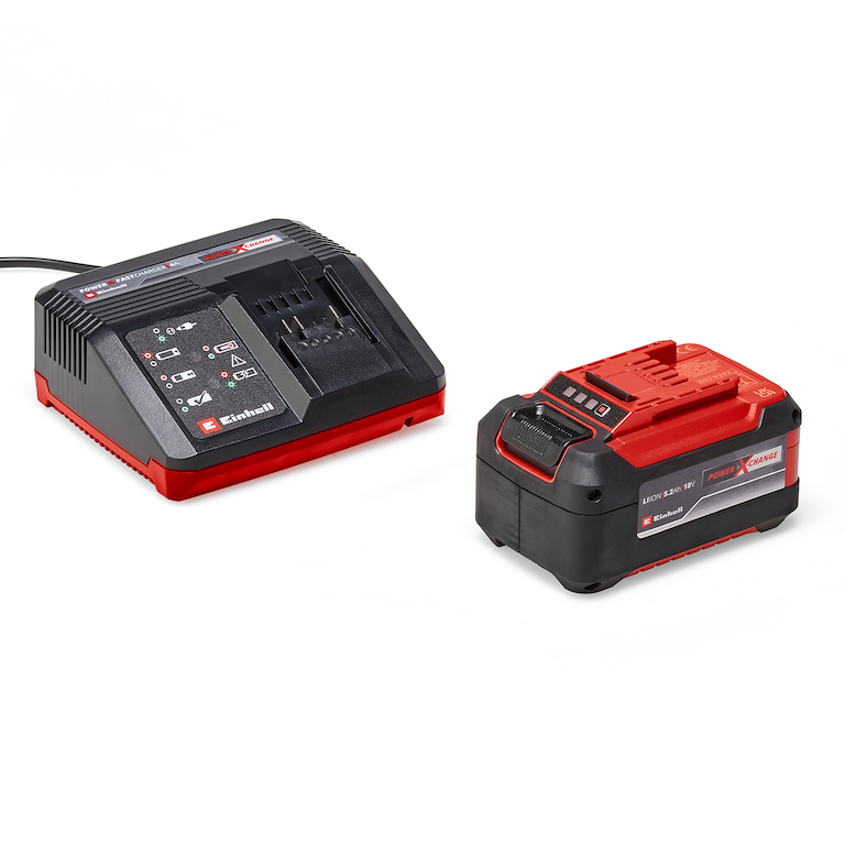 EINHELL 5,2AH & 4A FASTCHARGER, PXC-STARTER-KIT,