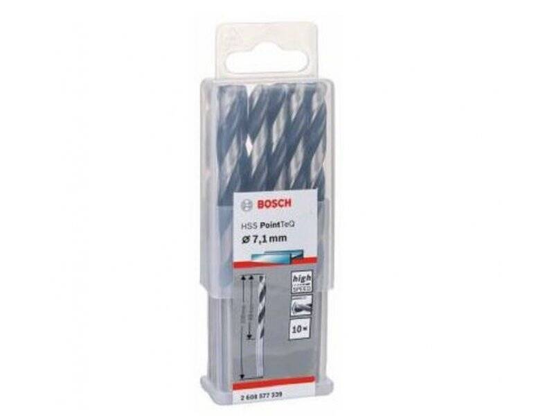 BOSCH HSS SPIRALNA BURGIJA POINTTEQ 7,1 MM PAKET OD 10 KOMADA