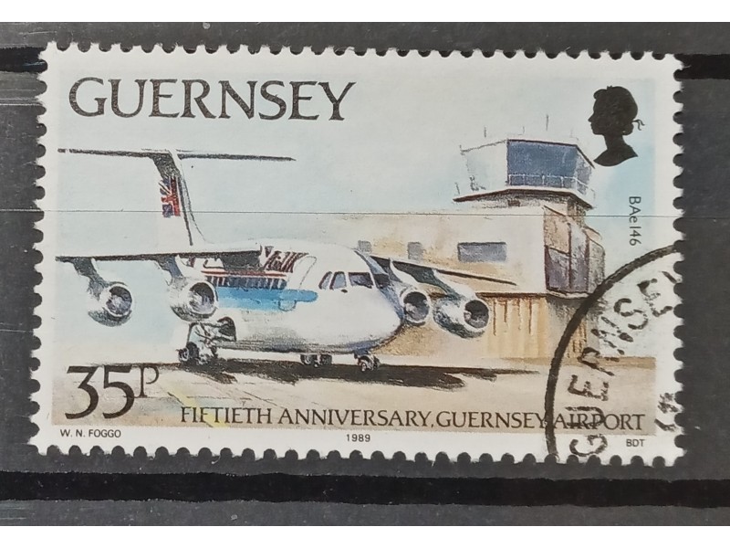 GUERNSEY 1989 - 50g. AVIJACIJE