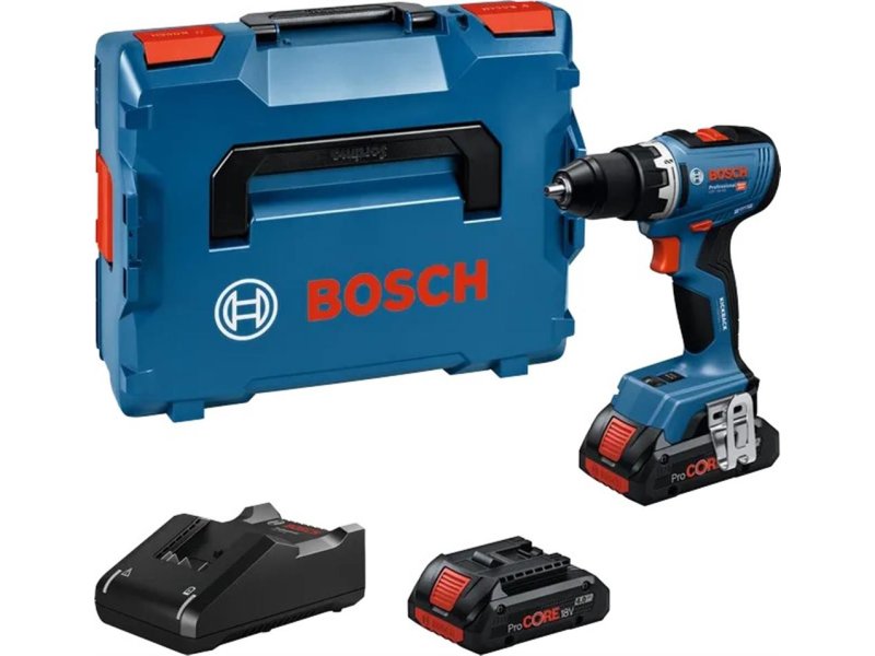 BOSCH GSR 18V-65 PROFESSIONAL AKUMULATORSKA BUŠILICA-ODVRTAČ SA 2X 4.0 AH PROCORE18V LI-ION AKUMULATORA, 06019N3206