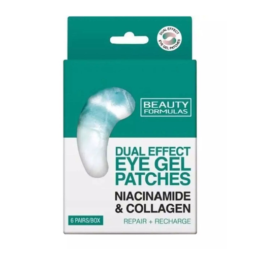 Beauty Formulas - EYE GEL PATCHES - gel jastučići - NIACINAMIDE &amp;COLLAGEN, 6kom