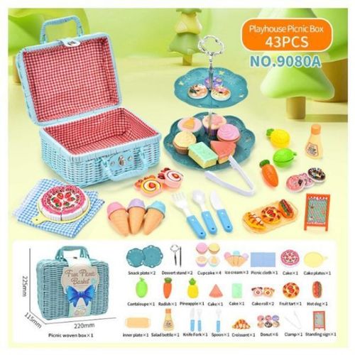 HK Mini Igračka Kofer Za Piknik, Plavi