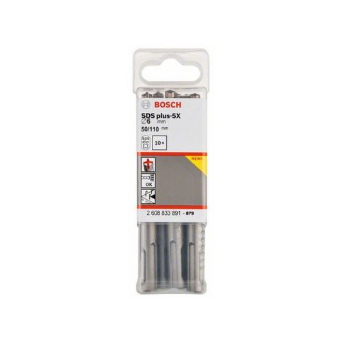 BOSCH Hamer burgija SDS plus-5X 2608833891, 6 x 50 x 110 mm