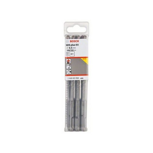 BOSCH Hamer burgija SDS plus-5X 2608833894, 6,5 x 100 x 160 mm (pakovanje od 10 komada)