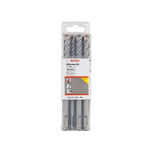 BOSCH Hamer burgija SDS plus-5X 2608833908, 14 x 100 x 160 mm (pakovanje od 10 komada)