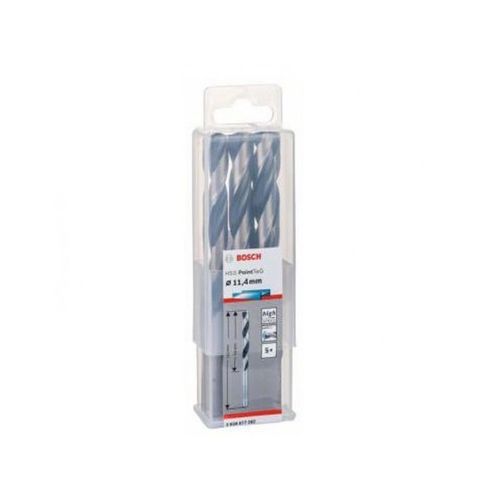 BOSCH HSS spiralna burgija PointTeQ 11,4 mm paket od 5 komada