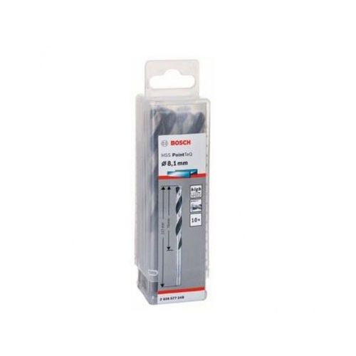 BOSCH HSS spiralna burgija PointTeQ 8,1 mm paket od 10 komada