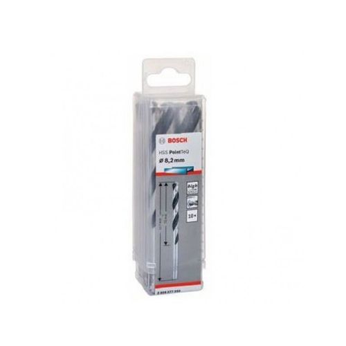 BOSCH HSS spiralna burgija PointTeQ 8,2 mm paket od 10 komada