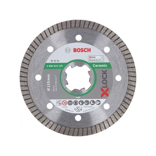 BOSCH X-LOCK Best for Ceramic Extraclean Turbo dijamantska rezna ploča 115x22,23x1,4x7 - 2608615131