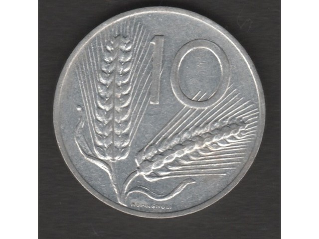 10 Lire, Lira - 1956 - Italy, Italija