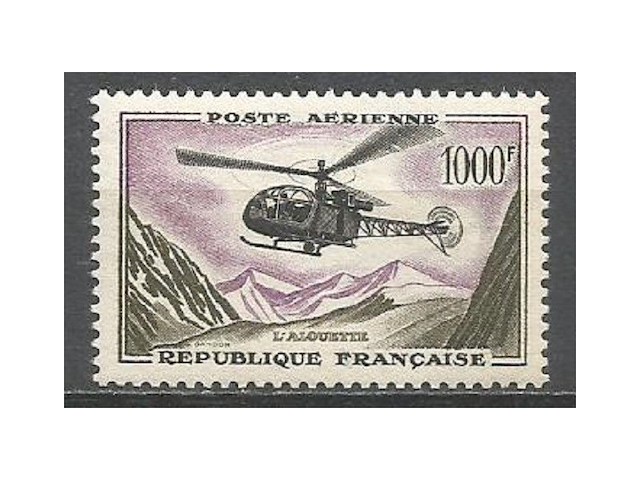 Francuska,Helikopter 1958.,čisto