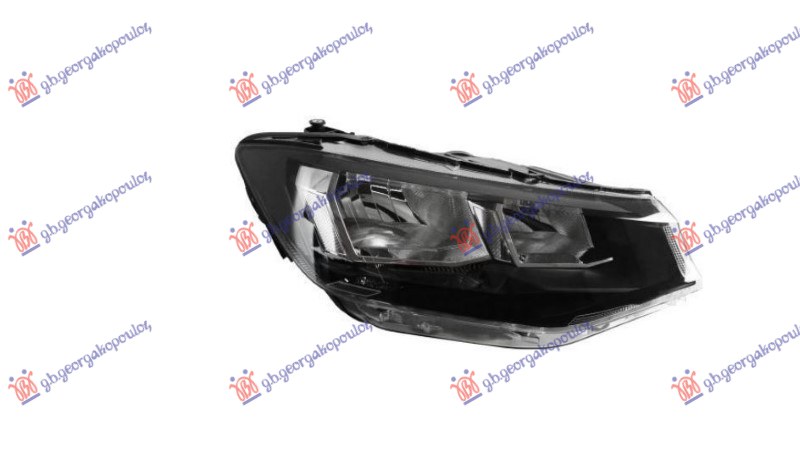 FAR (H7/H15) (TYC) Desna str. VW CADDY (2020-) (OEM: 2K8941006, 2K8941006A, 2K8941006B)