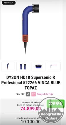 DYSON HD18 SUPERSONIC profesionalni fen za kosu
