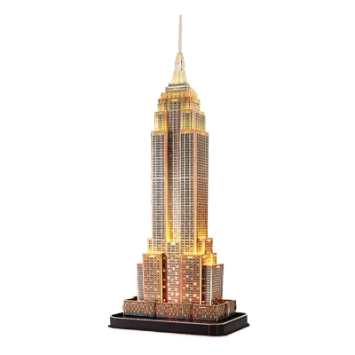 3D Puzla - CubicFun, Night Edition, Empire State Building