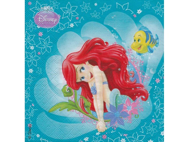 Salveta POV57K5_031 - 33x33cm Disney Mala Sirena