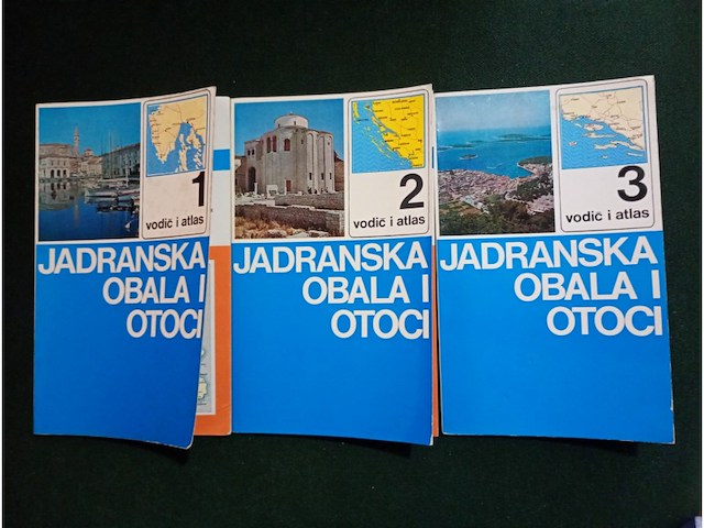 Jadranska obala i otoci vodič atlas 1-3