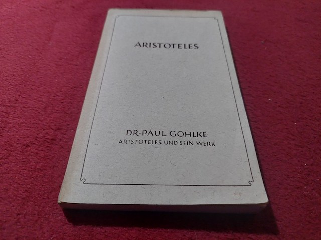 Aristoteles  Dr. Paul Gohlke RETKO