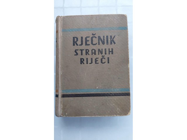 Rječnik stranih riječi