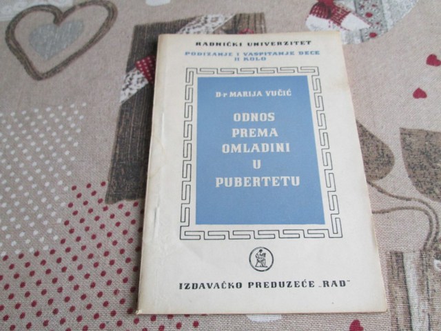 ODNOS PREMA OMLADINI U PUBERTETU - Dr Marija Vučić