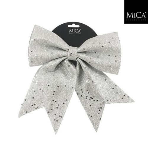 NG dekoracija - BOW 28cm 1181653 - Silver - EDL