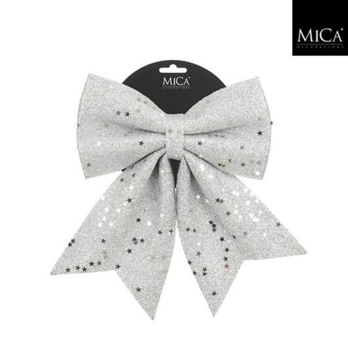 NG dekoracija - BOW 24cm 1181190 - Silver - EDL