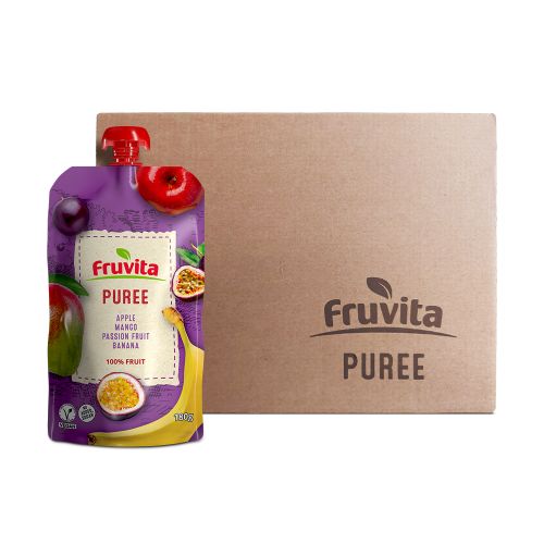 Fruvita Voćni Pire Jabuka Mango Marakuja Banana 8x180g XL Pakovanje