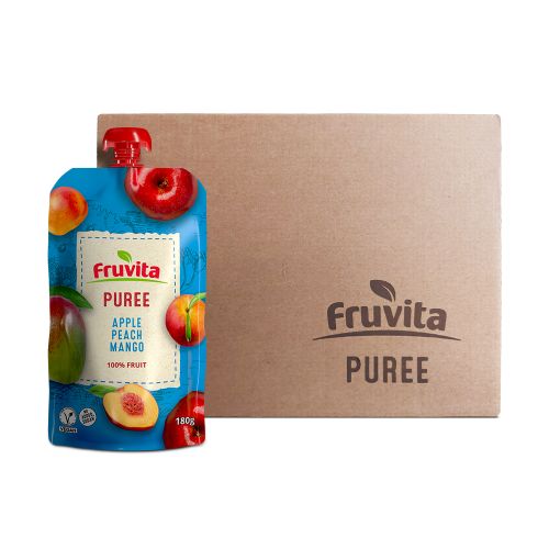 Fruvita Voćni Pire Jabuka Breskva Mango 8x180 g XL Pakovanje