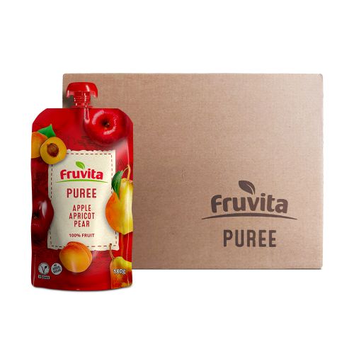 Fruvita Voćni Pire Jabuka Kajsija Kruška 8x180 g XL Pakovanje