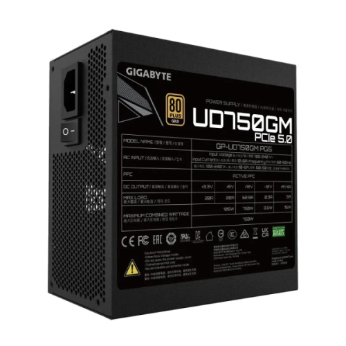 Napajanje 750W Gigabyte GP-UD750GM PG5 Gold modularno