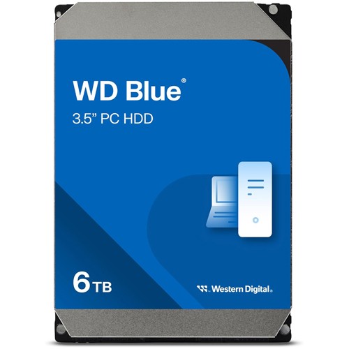 Western Digital 6TB WD Blue 3.5″ SATA 3 HDD/Hard disk | WD60EZAX