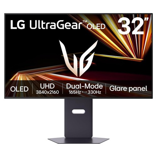 LG 31.5″ UltraGear OLED GX8 Dual-Mode (UHD 165Hz, FHD 330Hz) Gaming Monitor 32GX850A-B