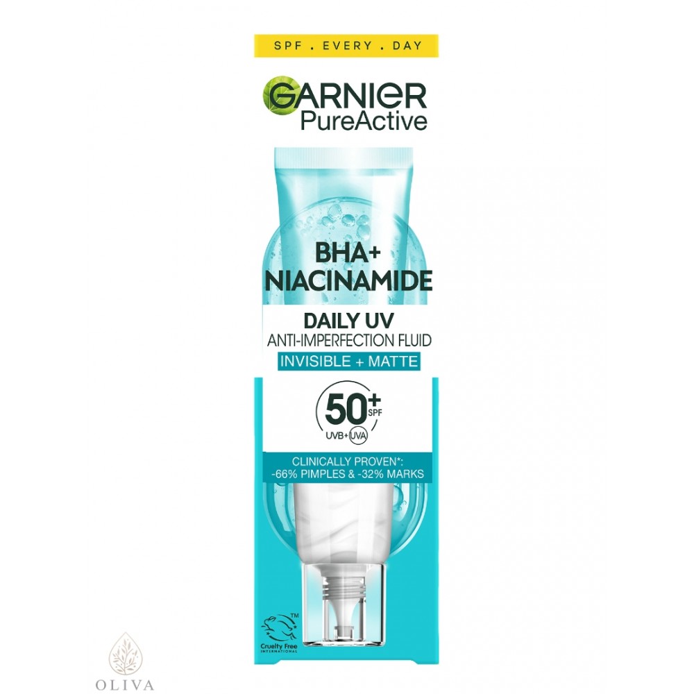 GARNIER PURE ACTIVE MATIRAJUĆI FLUID ZA ZAŠTITU OD SUNCA SPF50+ 40 ML