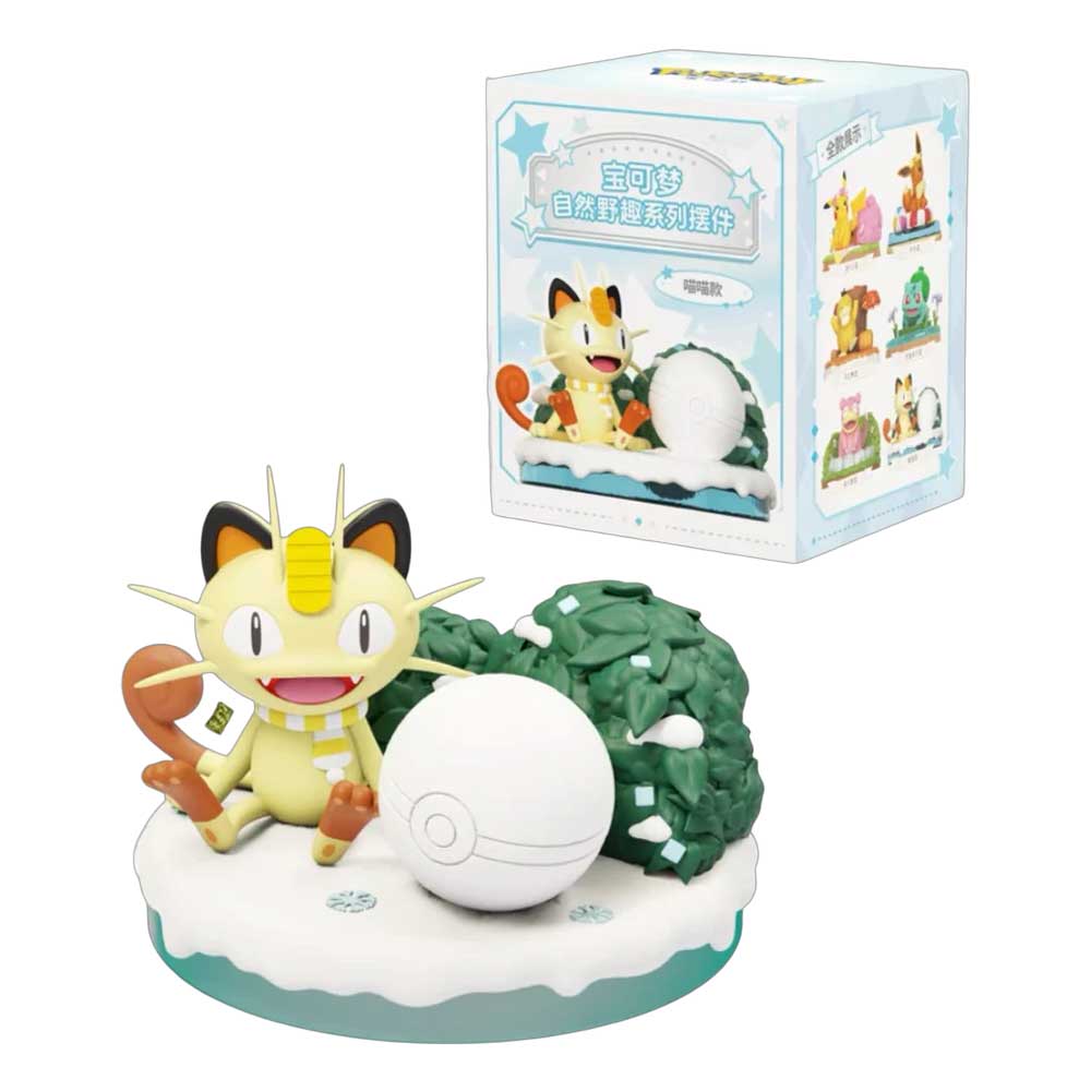 Pokemon Natural Wildlife Decoration - Meowth