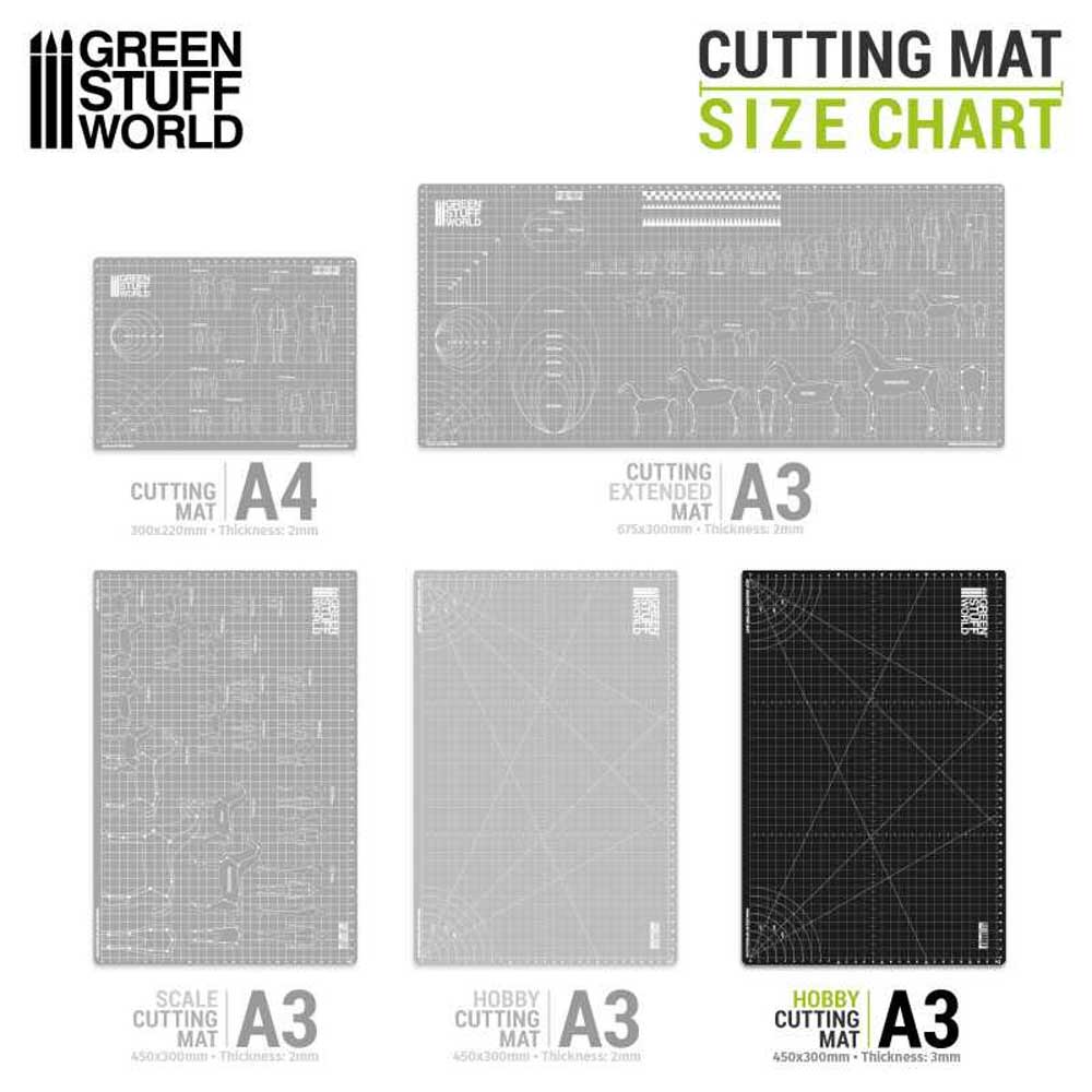 Foldable Cutting Mat - A3 - Black (3mm)