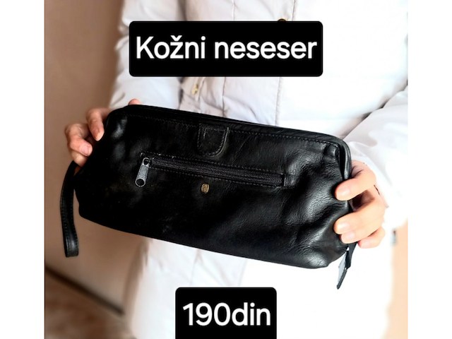 Kožni crni neseser