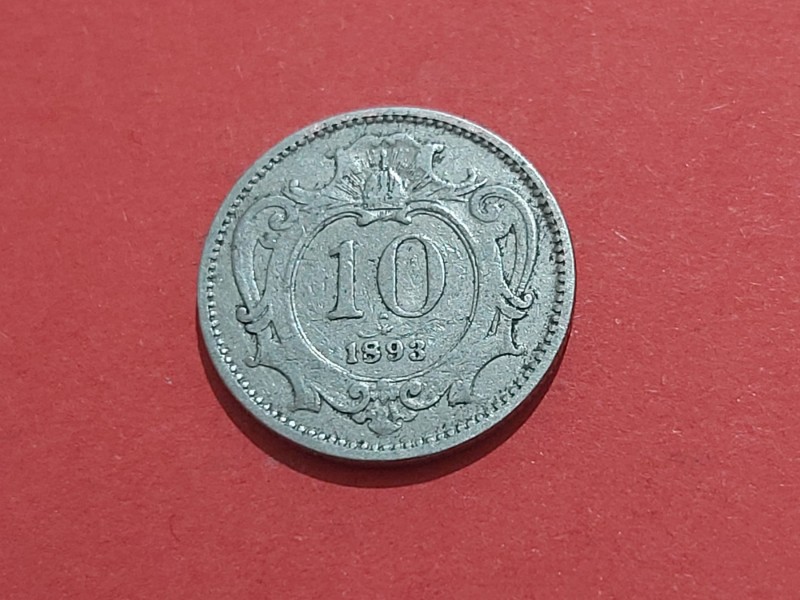 Austrija - 10 heller 1893 god