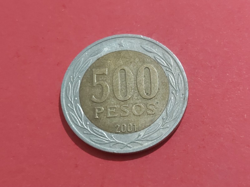 Čile - 500 pesos 2001 god