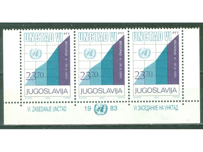 SFRJ 1983 Mi 1993, VI zasedanje UNCTAD-a