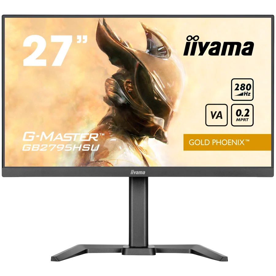 27inch Fast VA Gaming G-Master Gold Phoenix Free Sync Premium 1920×1080 at280Hz 300cd 4000:1 HDMI DP Speakers USB Black Tuner 15cm Height Stand
