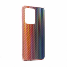 Futrola Carbon glass za Samsung G988F Galaxy S20 Ultra pink
